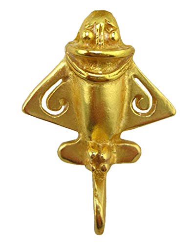 Across The Puddle, Ancient Golden Jet-3 Lapel Pin | 24k GP Golden Flyer | Pre-Columbian Quimbaya Pin Airplane Jet | Ancient Aircraft | Ancient Astronauts | Original Golden Jets Collection