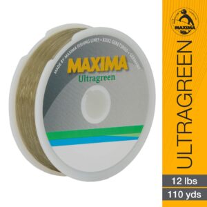 Maxima Fishing Line MMG12 Mini Pack, Ultragreen, 12-Pound/110-Yard