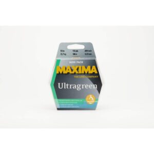 maxima fishing line mini pack, ultragreen, 6-pound/110-yard