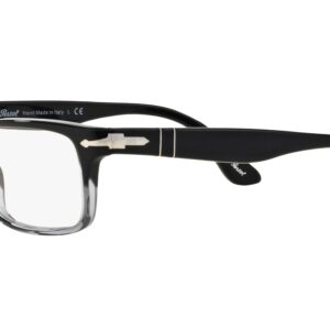 Persol PO3050V Rectangular Prescription Eyewear Frames, Gradient Black/Demo Lens, 53 mm