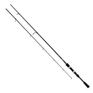 daiwa lag661mlxs laguna spinning rod, 6'6", 1 pc, x-fast, med lt 1/8-1/2 oz lures, 4 lb - 12 lb line, 7 guides, black