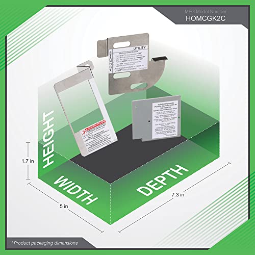 Square D - HOMCGK2C Homeline Cover Generator and QOM2 Frame Size Main Breaker Interlock Kit