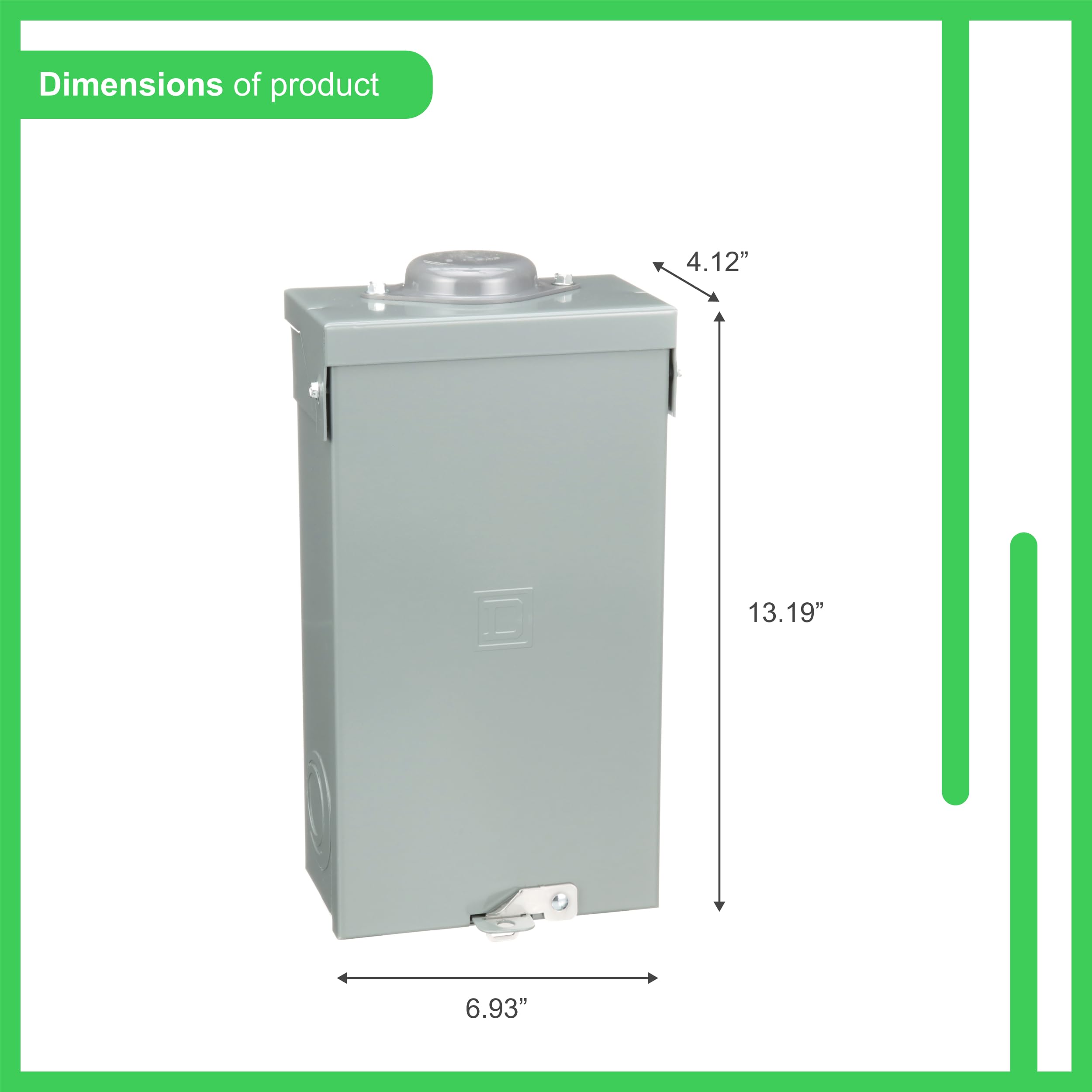 Square D - QO2100BNRB QO 100 Amp Two-Pole Outdoor Enclosed Circuit Breaker,