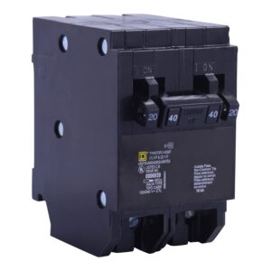 square d by schneider electric homt2020240cp circuit breaker, black