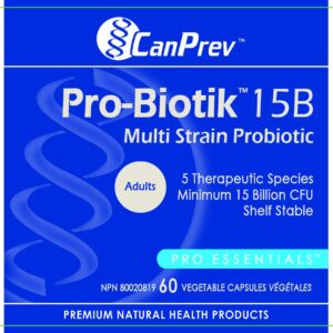 CanPrev 15B-Probiotic Vegi Capsules, 60 Count