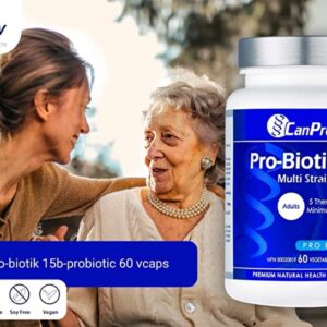 CanPrev 15B-Probiotic Vegi Capsules, 60 Count