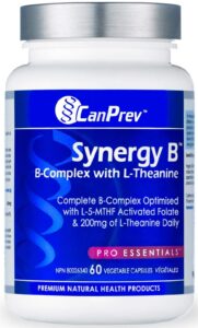 canprev synergy b-complex with l-theanine vegi capsules, 60 count