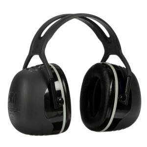 3m peltor x5a over-the-head ear muffs, noise protection, nrr 31 db, construction, manufacturing, maintenance, automotive, woodworking, heavy engineering, mining, black