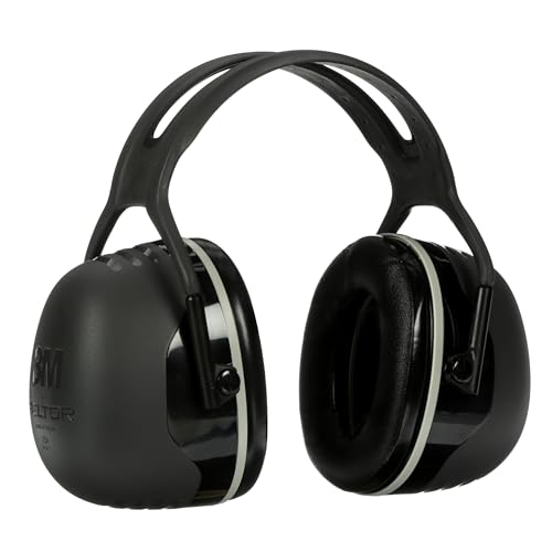 3M PELTOR X5A Over-the-Head Ear Muffs, Noise Protection, NRR 31 dB, Construction, Manufacturing, Maintenance, Automotive, Woodworking, Heavy Engineering, Mining, Black