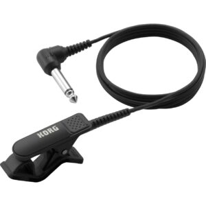 korg cm200bk clip-on contact microphone, black, auxiliary