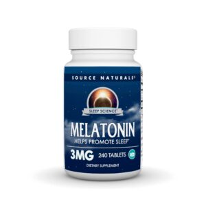 source naturals melatonin 3 mg - 240 tablets