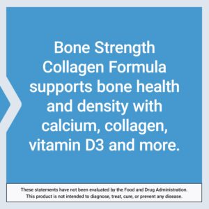 Life Extension Bone Strength Collagen Formula, calcium collagen chelate, calcium fructoborate, vitamin D3, magnesium citrate, silicon, dried plum extract, boron, gluten-free, non-GMO, 120 capsules