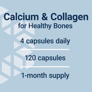 Life Extension Bone Strength Collagen Formula, calcium collagen chelate, calcium fructoborate, vitamin D3, magnesium citrate, silicon, dried plum extract, boron, gluten-free, non-GMO, 120 capsules