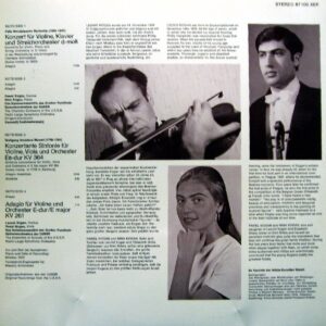 MENDELSSOHN DOPPELKONZERT FÜR VIOLINE, KLAVIER & ORCHESTER MOZART / SINFONIA CONCERTANTE KV364 & ADAGIO KV 261 [Vinyl LP record]