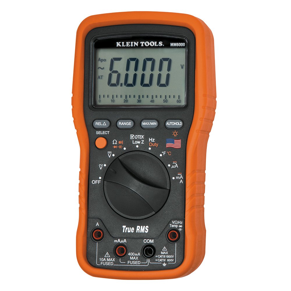 Klein Tools MM6000 Electrician's / HVAC TRMS Multimeter