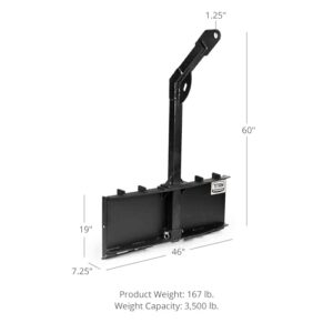 Titan Attachments 5 FT Tree Boom Attachment, Rated 3,500 LB, Skid Steer Quick Tach, Lift Pole Jib Hoist Crane