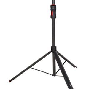 Gator Frameworks ID Series Speaker Stand with Lift Assist and Adapter to Fit 35mm and 38mm Speaker Mounts; 48"/75" Min/Max Height (GFW-ID-SPKR),Black