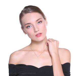 VIKI LYNN Single Pearl Necklace 7-8mm Freshwater Cultured Pearl 925 Sterling Silver Box Chain