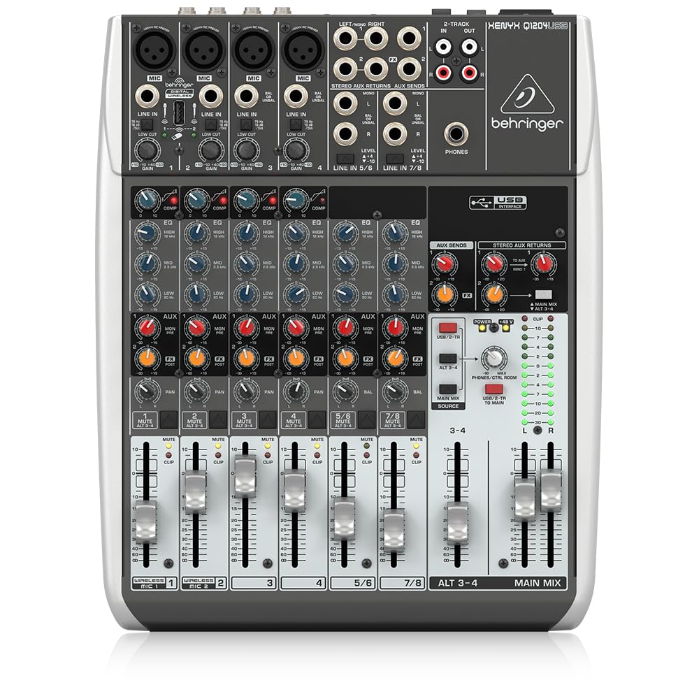 Behringer Xenyx Q1204USB Mixer with USB