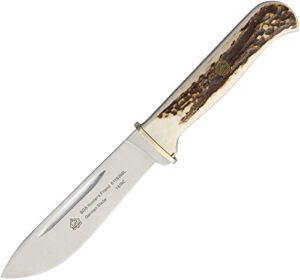 puma sgb hunters friend stag hunting knife with leather sheath