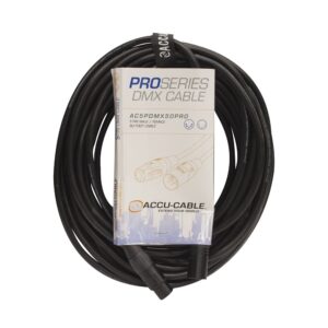 adj products ac5pdmx50pro 5-pin dmx cable, 50'