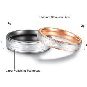 Global Jewelry Titanium Stainless Steel We Love Each Other Wedding Band Set Anniversary/engagement/promise/couple Ring Best Gift