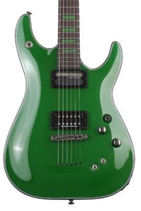 schecter kenny hickey c-1 ex s baritone electric guitar - steele green