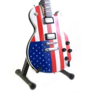 ted nugent metallic blue 80s miniature guitar signature