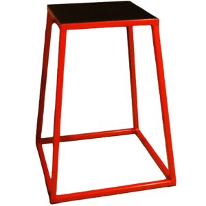 jfit plyometric jump box - 24", red/black