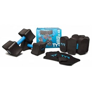 TYR Aquatic Fitness Kit, Black/Blue