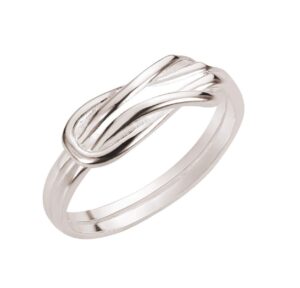 closeoutwarehouse 925 sterling silver infinity promise knot ring size 4