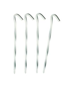 se 9" heavy duty aluminum tent pegs stakes (4 pc.) - 914atp