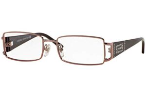 versace ve 1163b 1333 pink gold metal rectangle eyeglasses 52mm