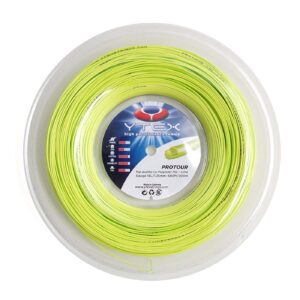 ytex protour lime tennis racquet string reel (16l gauge, 1.25mm)