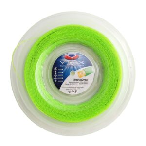 ytex sintex green mint nylon synthetic gut tennis racquet string reel (16 gauge, 1.34mm)