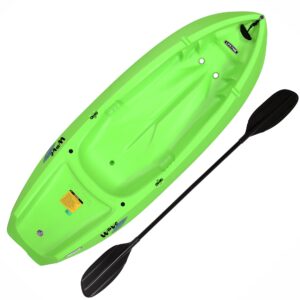 lifetime youth wave kayak with paddle, 6 feet, green