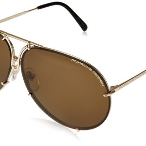 Porsche Design Sunglasses P8478, Gold, 69mm