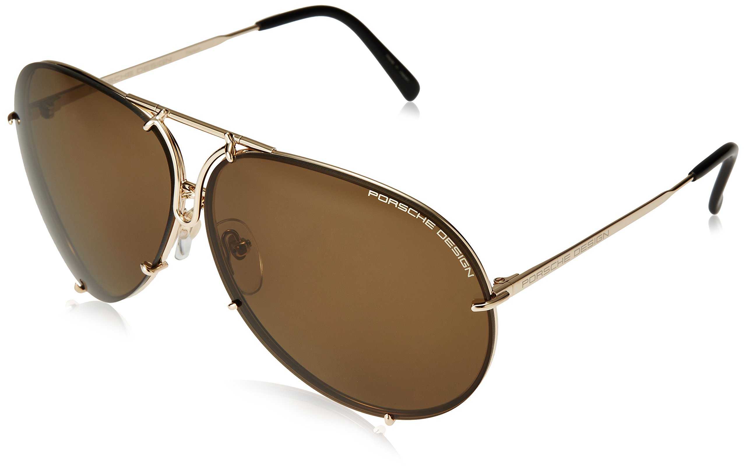 Porsche Design Sunglasses P8478, Gold, 69mm