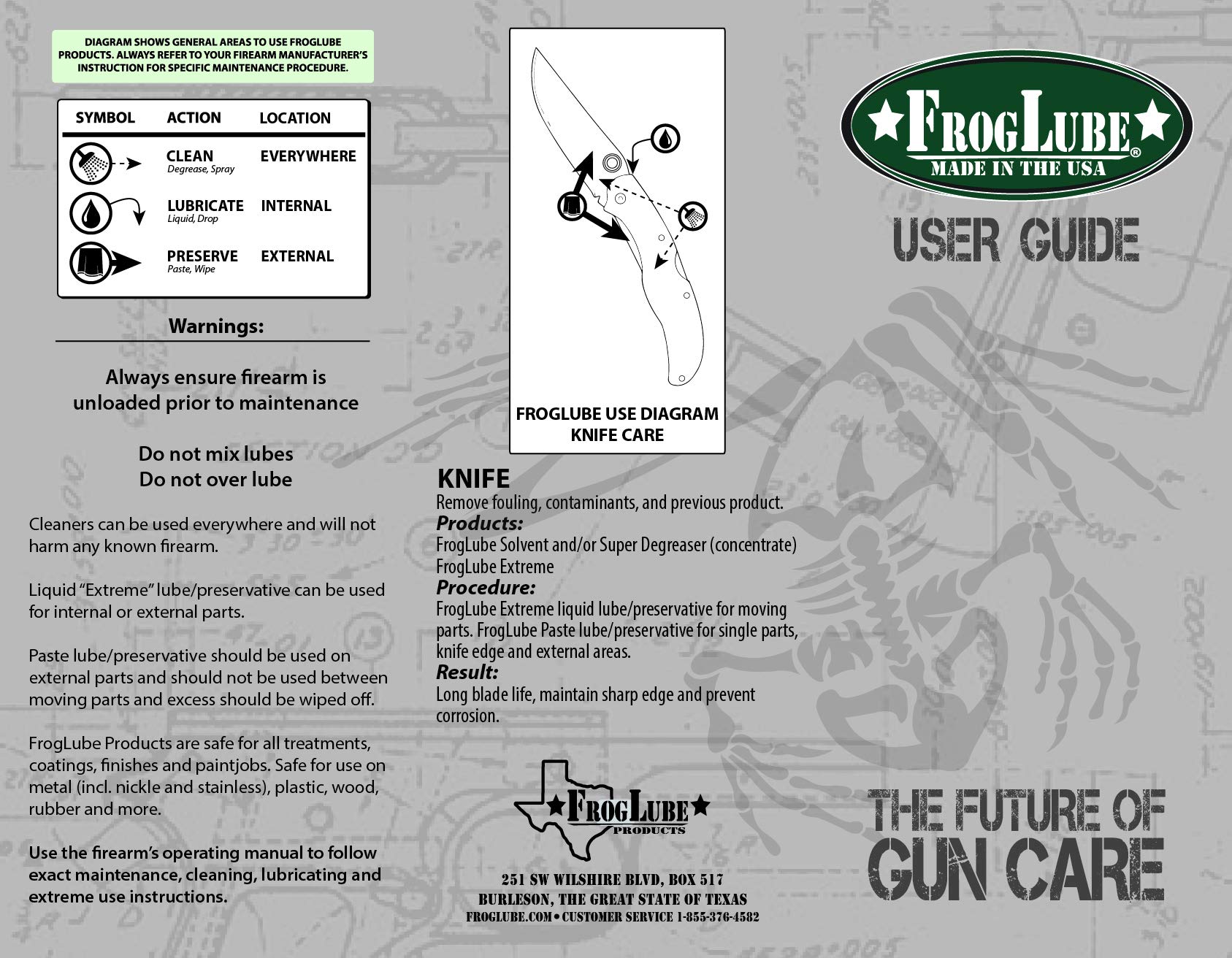 FrogLube Clamshell Pack System Kit (1 oz Solvent/1.5 oz Extreme Liquid), Green, One Size, Model: 15207