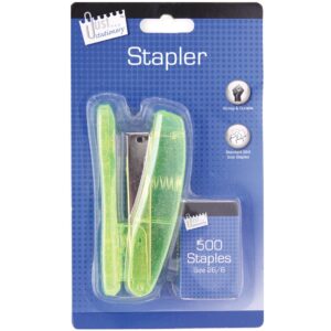 just stationery metallic stapler with 500 26/6 staples