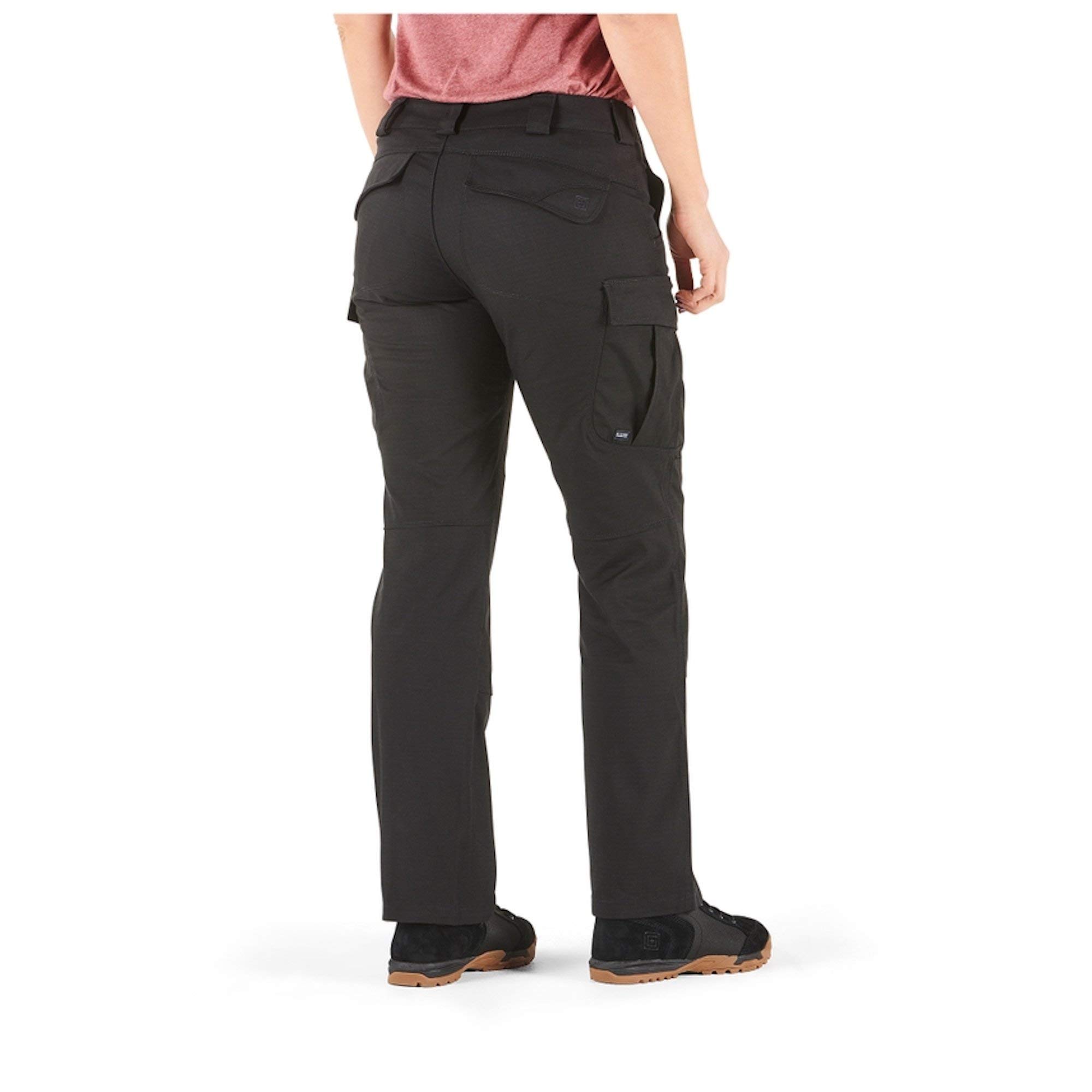 5.11 Tactical Women's Stryke Covert Cargo Pants, Stretchable, Gusseted Construction, Style 64386, Black, Size 12 Regular