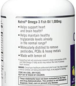 Natrol 1000mg Omega 3 Fish Oil Softgel - 150 per pack -- 1 each.