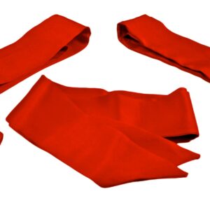 Silk Restraints | 100% Pure Silk Restraint Sashes (Red) | Set of Three Silk Restraints