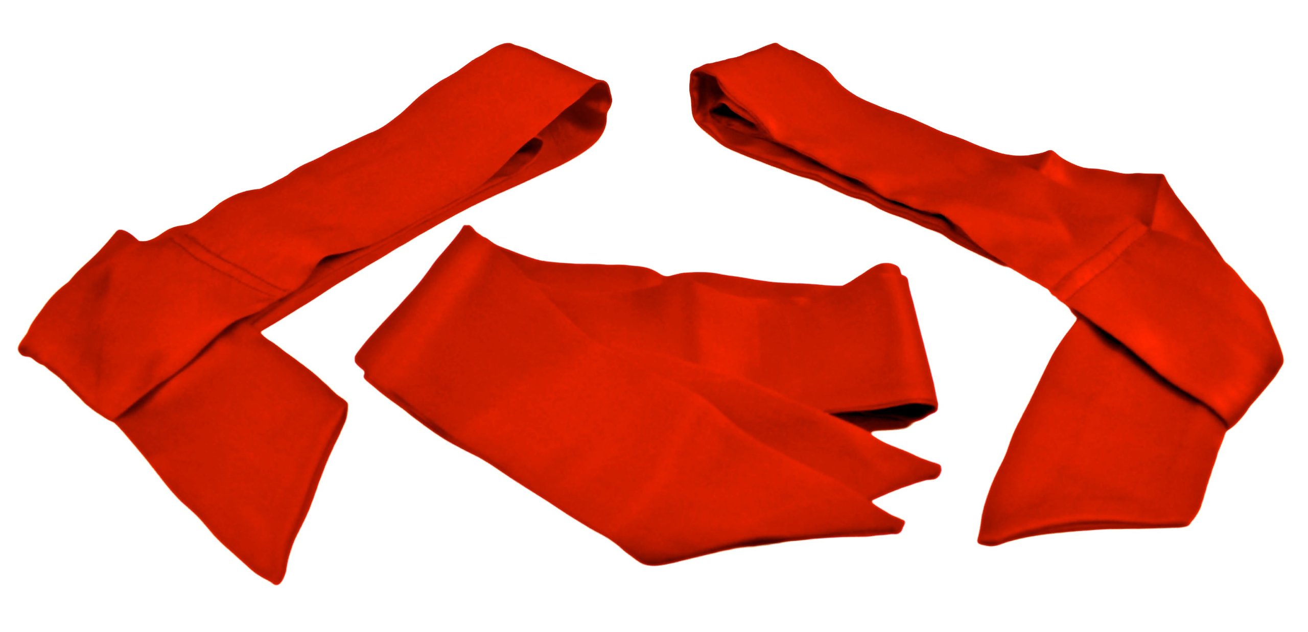 Silk Restraints | 100% Pure Silk Restraint Sashes (Red) | Set of Three Silk Restraints