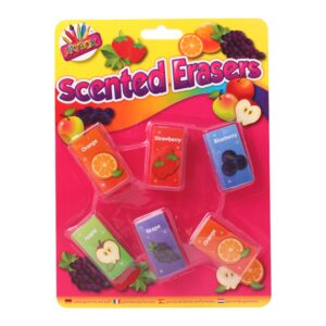 art box - pack of 6 scented erasers