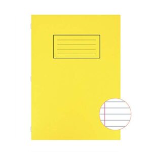 silvine a4 lined exercise books (pack of 10) (one size) (yellow)