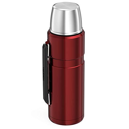 THERMOS Stainless King Flask, Red, 1.2 L