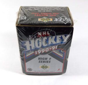 upper deck 1990-91 hockey high number rookie & traded card set