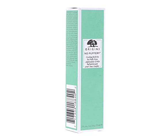 Origins No Puffery Cooling Roll-On for Puffy Eyes, 0.5 Fl Oz, Sensitive Skin, Lavender Musk Scent