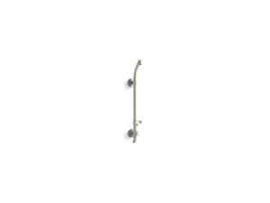 kohler 45906-bn hydrorail-s shower column, shower column for fixed showerhead, adds handshower functionality, vibrant brushed nickel